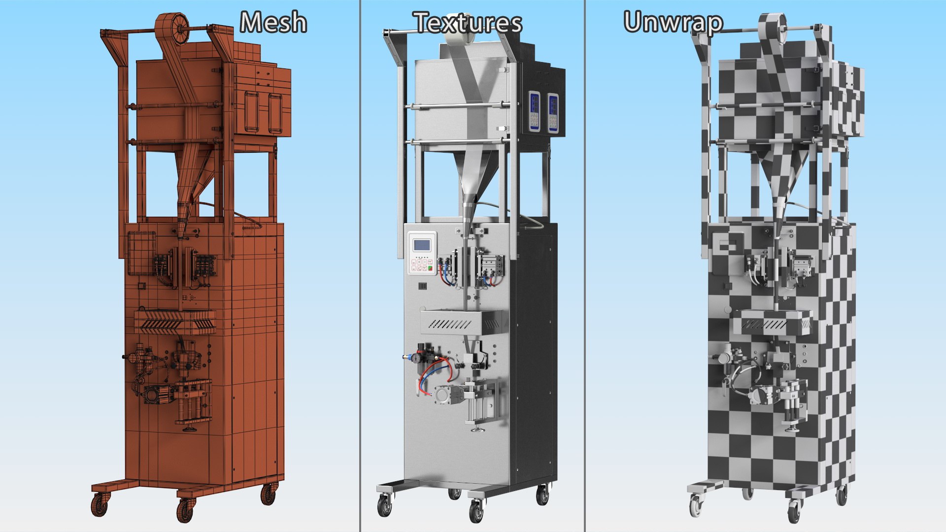 Pouch Packing Machine 3D Model - TurboSquid 2135074