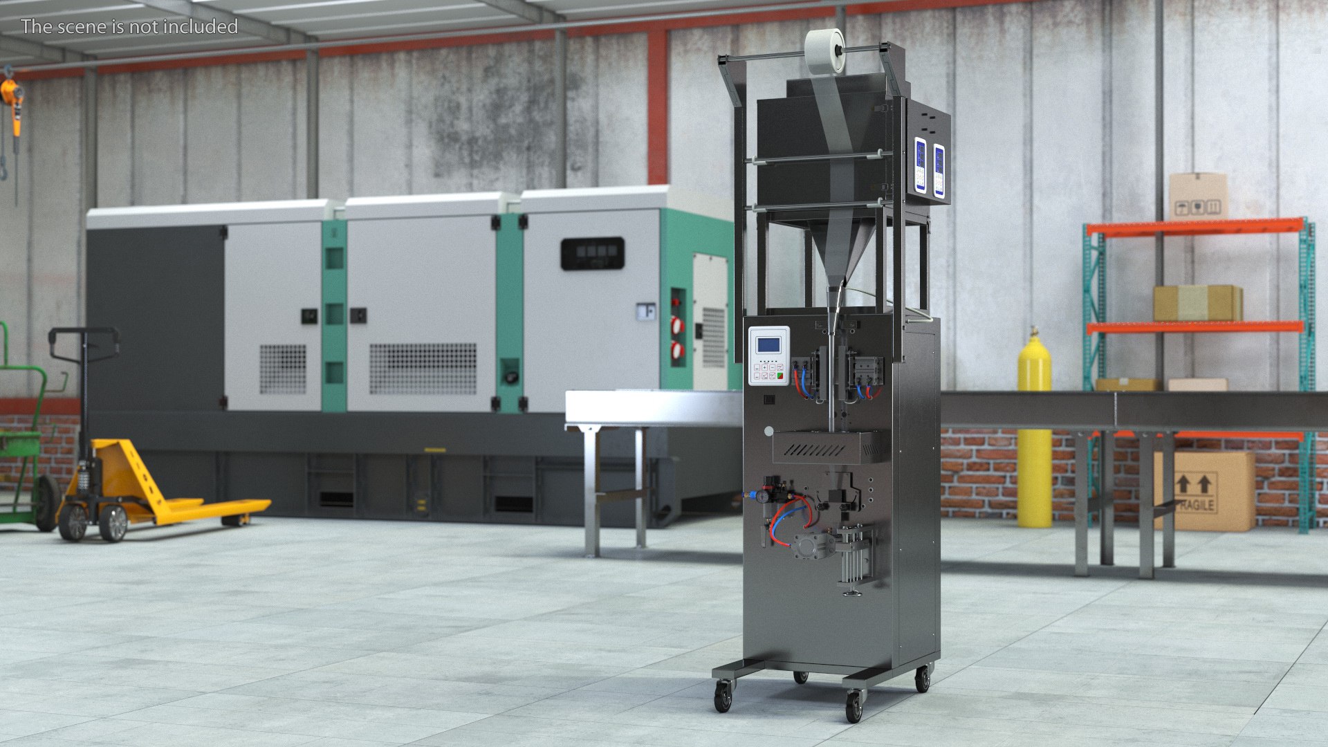 Pouch Packing Machine 3D Model - TurboSquid 2135074