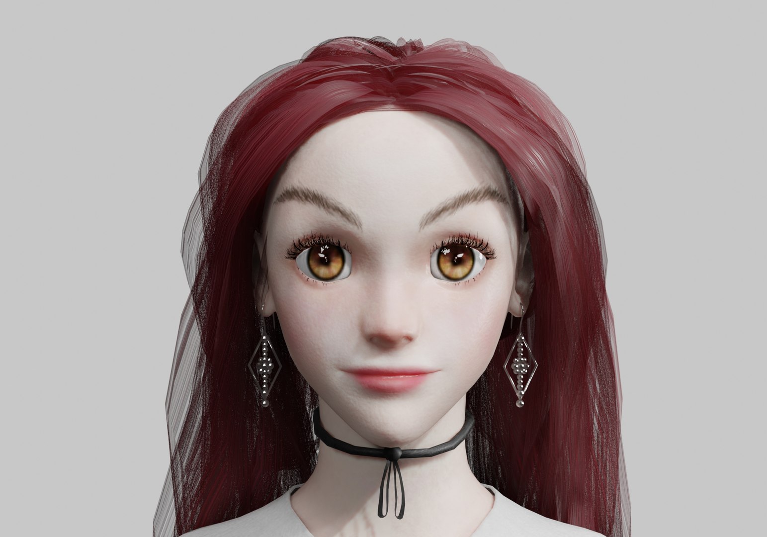 Cartoon Pretty Woman V35967 3D Model - TurboSquid 2278255