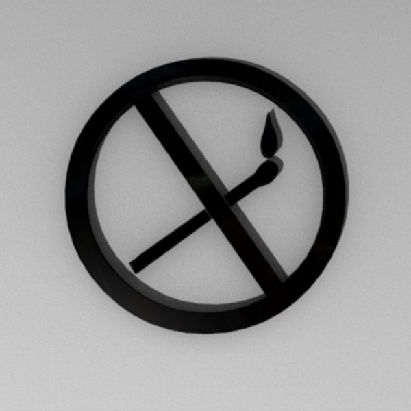 fires sign symbol 3d 3ds