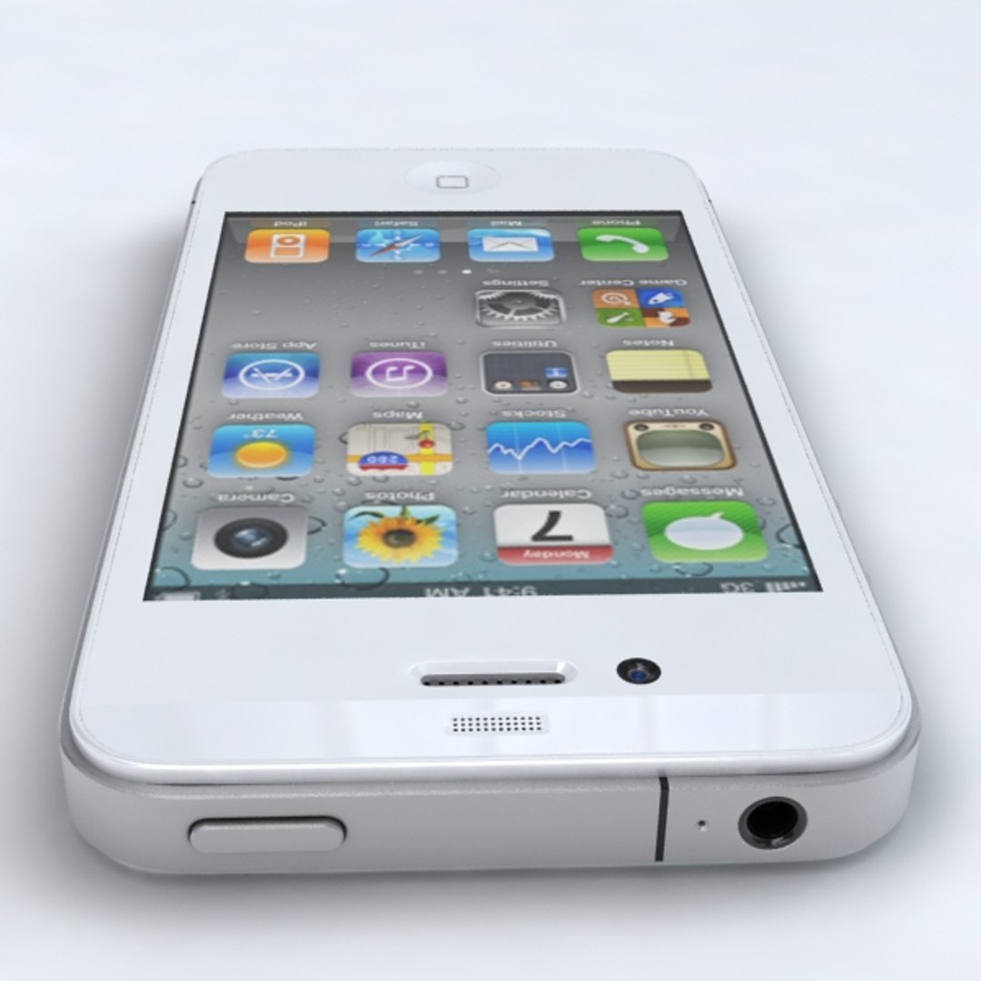 Apple Iphone 4 4s 3d Model