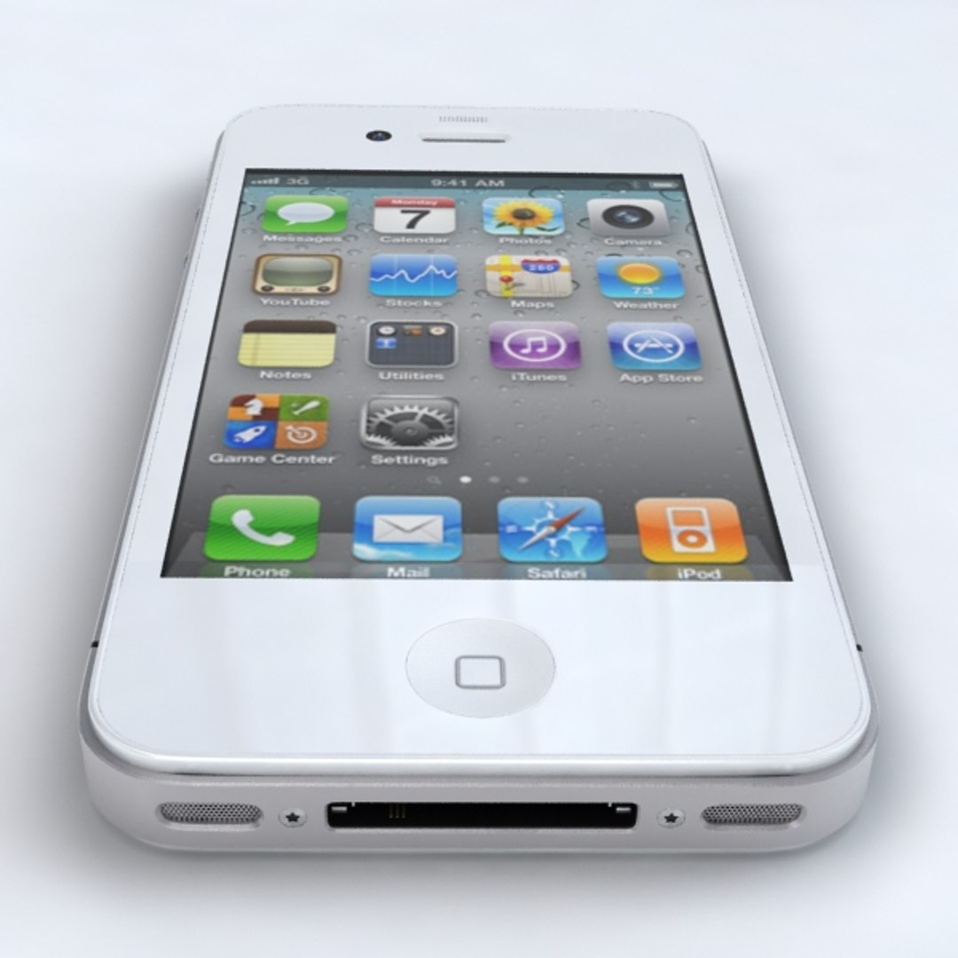 Apple Iphone 4 4s 3d Model
