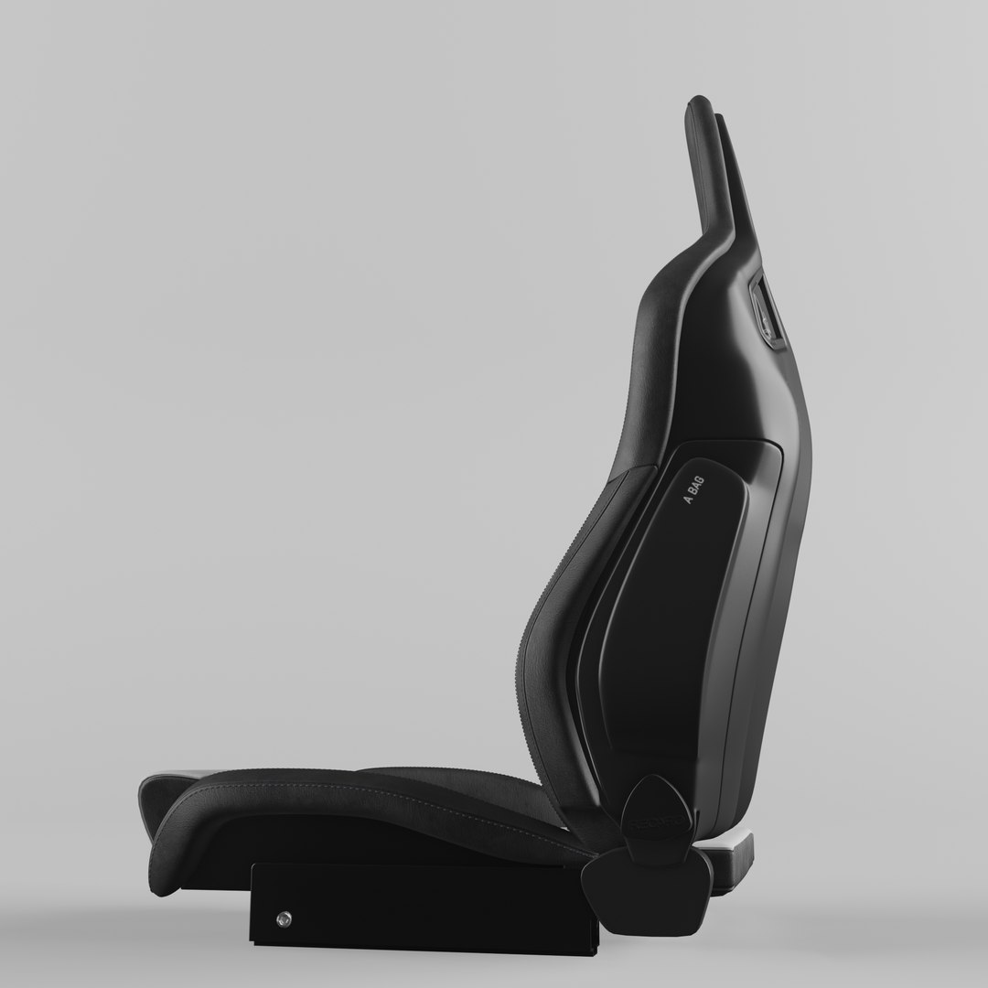 3D RECARO Cross Sportster CS Vinyl Black Dinamica Suede Silver Seat ...