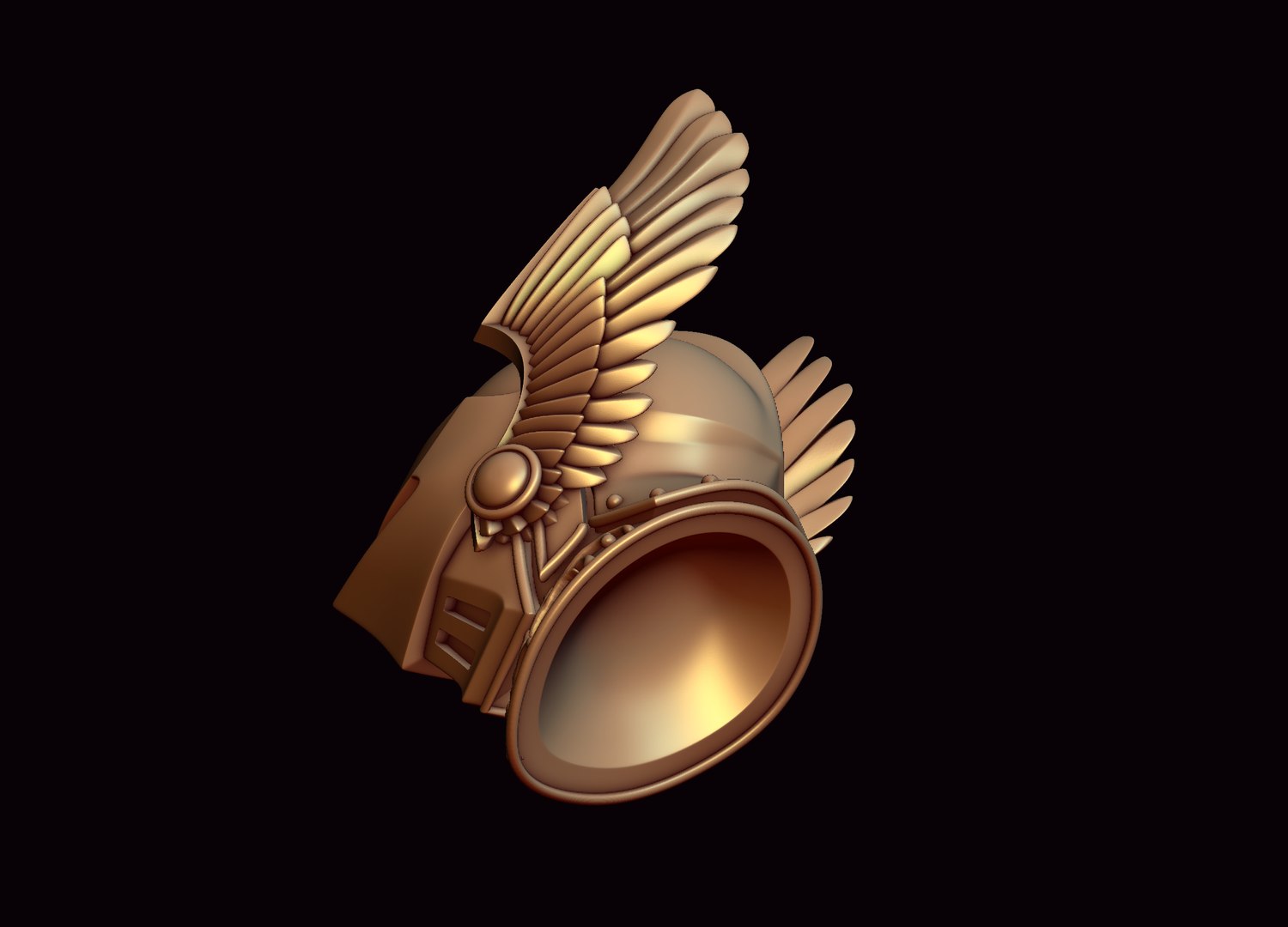 3D Knight winged helmet BEAD 3D print model - TurboSquid 1874680