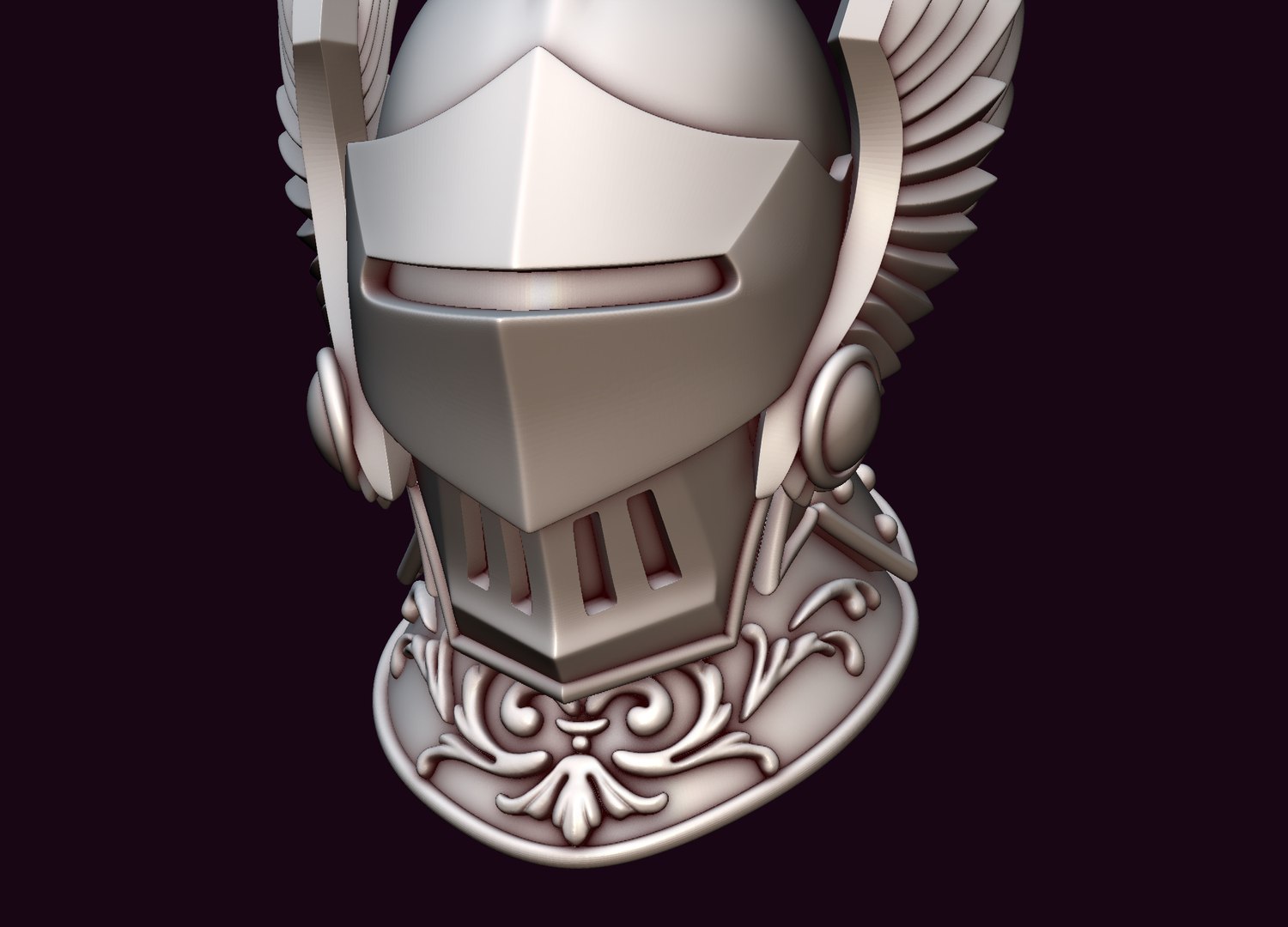 3D Knight winged helmet BEAD 3D print model - TurboSquid 1874680