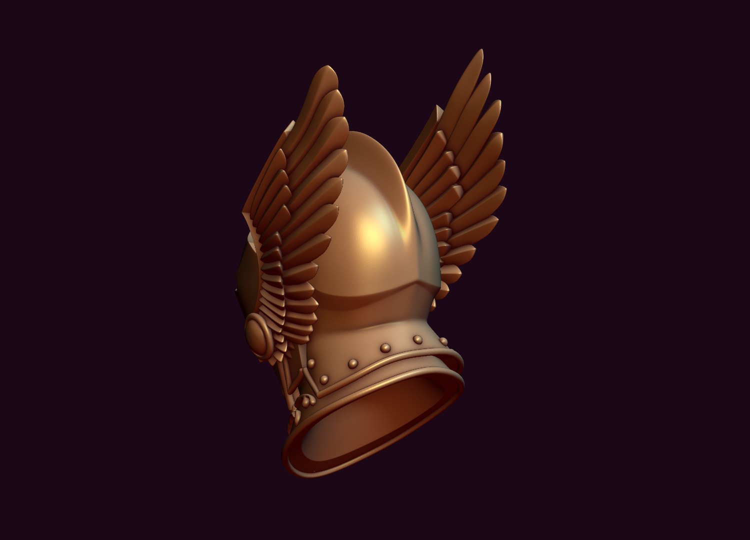 3D Knight Winged Helmet BEAD 3D Print Model - TurboSquid 1874680
