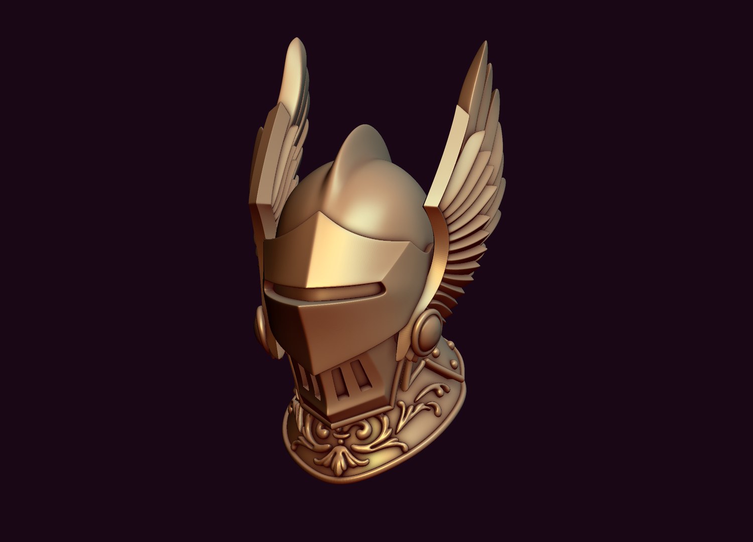 3D Knight Winged Helmet BEAD 3D Print Model - TurboSquid 1874680
