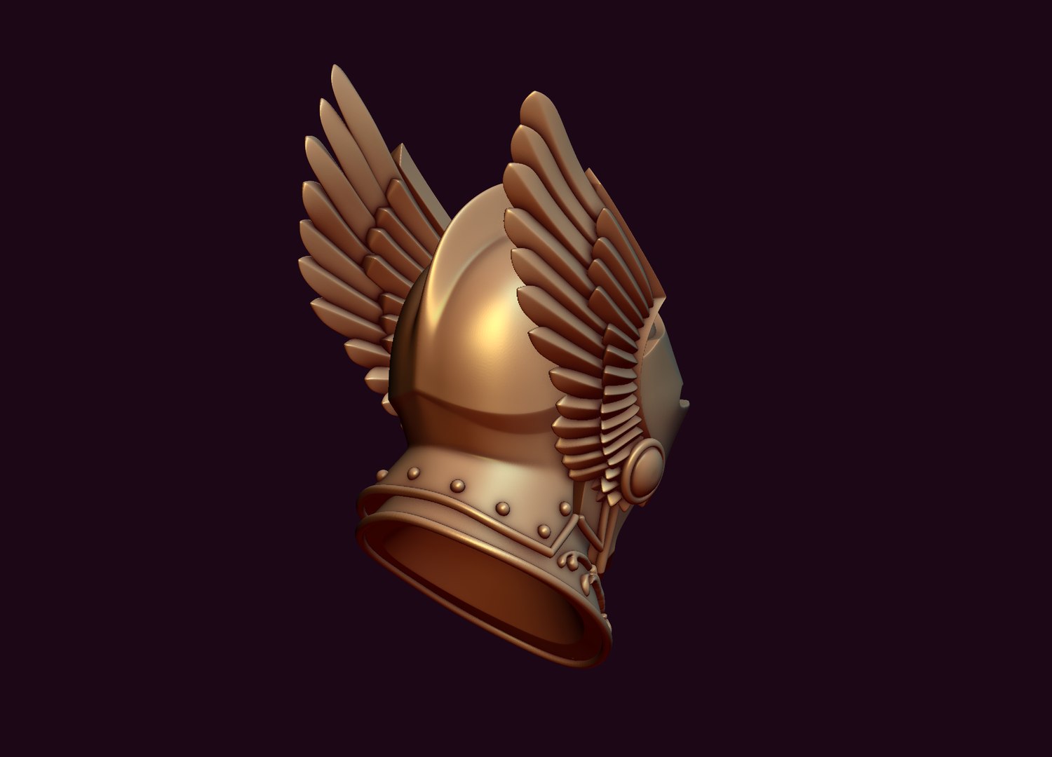 3D Knight Winged Helmet BEAD 3D Print Model - TurboSquid 1874680