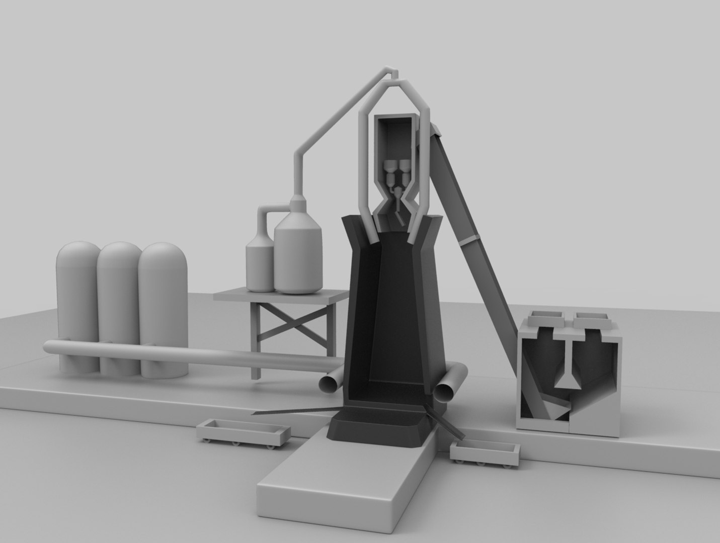3D Blast Furnace - TurboSquid 1335510