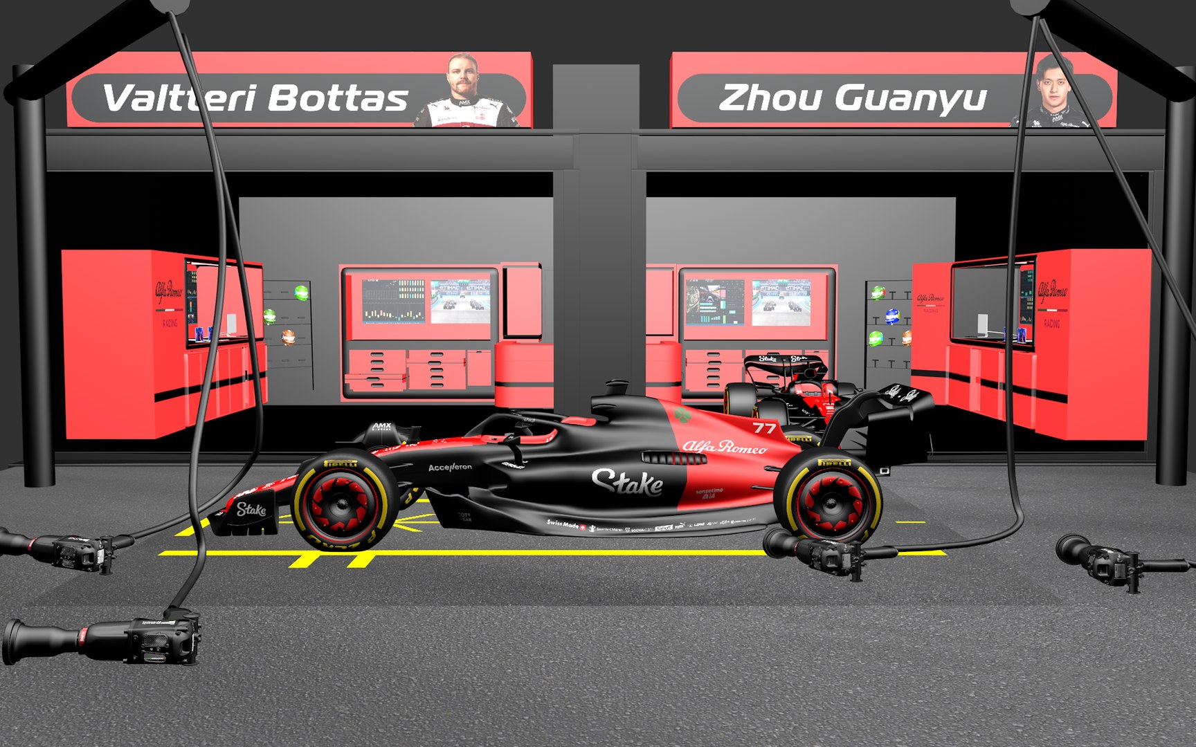 Garage F1 Alfa Romeo 3D Model - TurboSquid 2155669