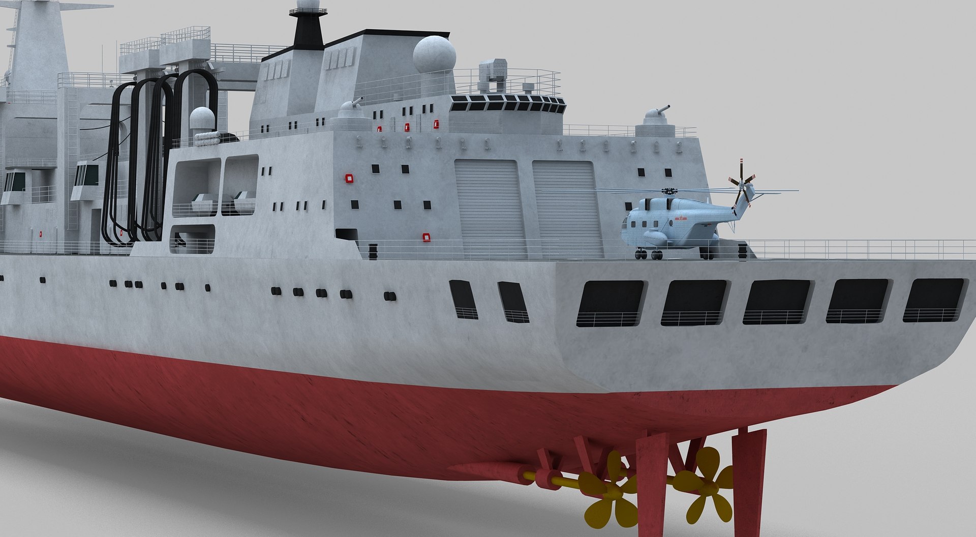 PLA Navy Type 901 Supply Ship 3D Model - TurboSquid 2035443