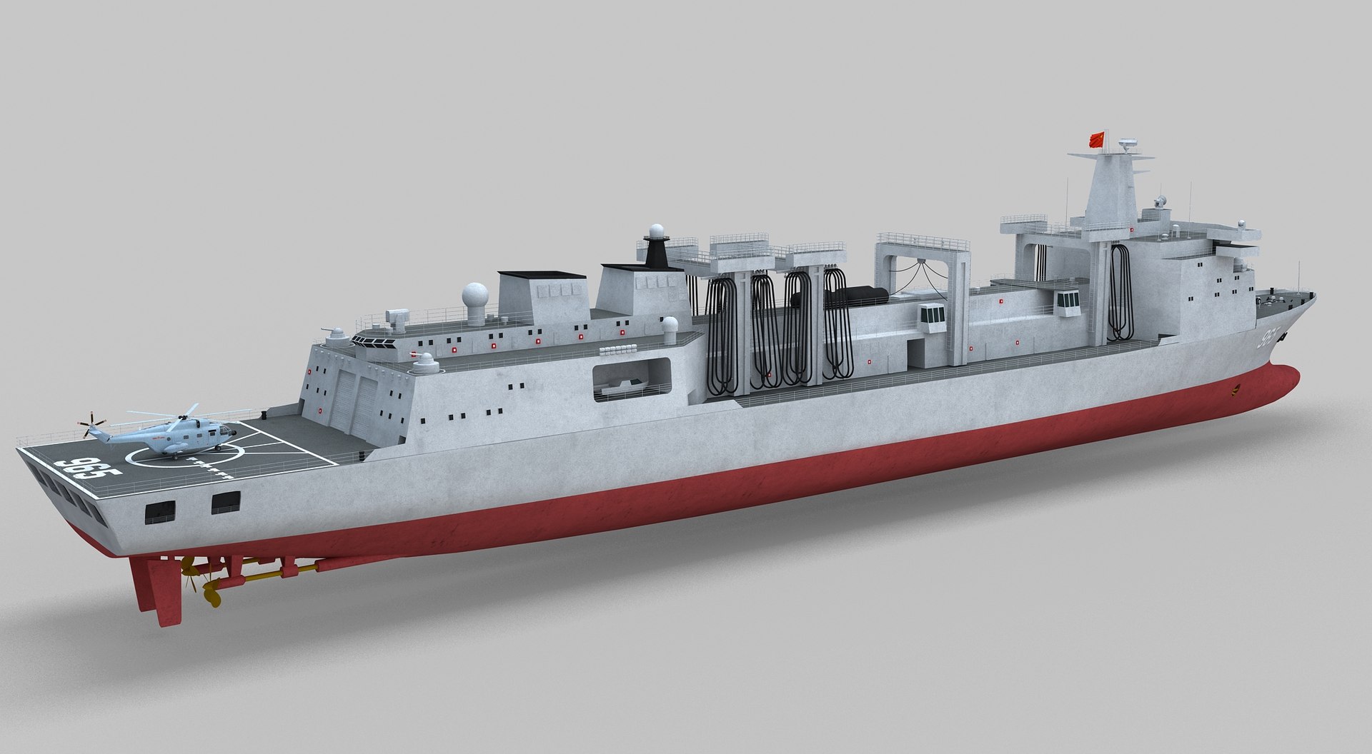 PLA Navy Type 901 Supply Ship 3D Model - TurboSquid 2035443