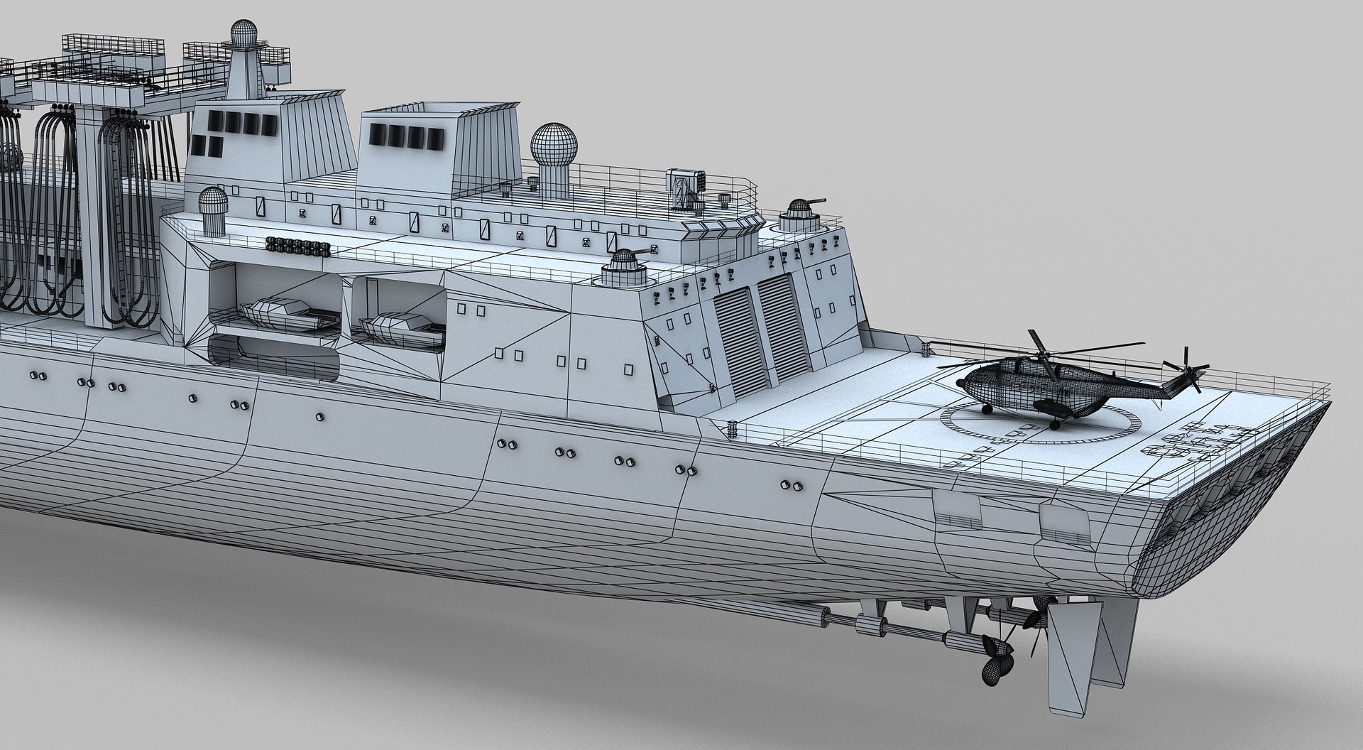 PLA Navy Type 901 Supply Ship 3D Model - TurboSquid 2035443