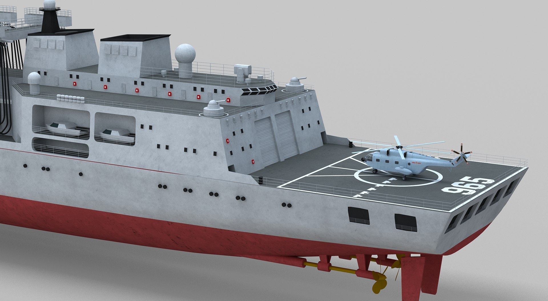 PLA Navy Type 901 Supply Ship 3D Model - TurboSquid 2035443