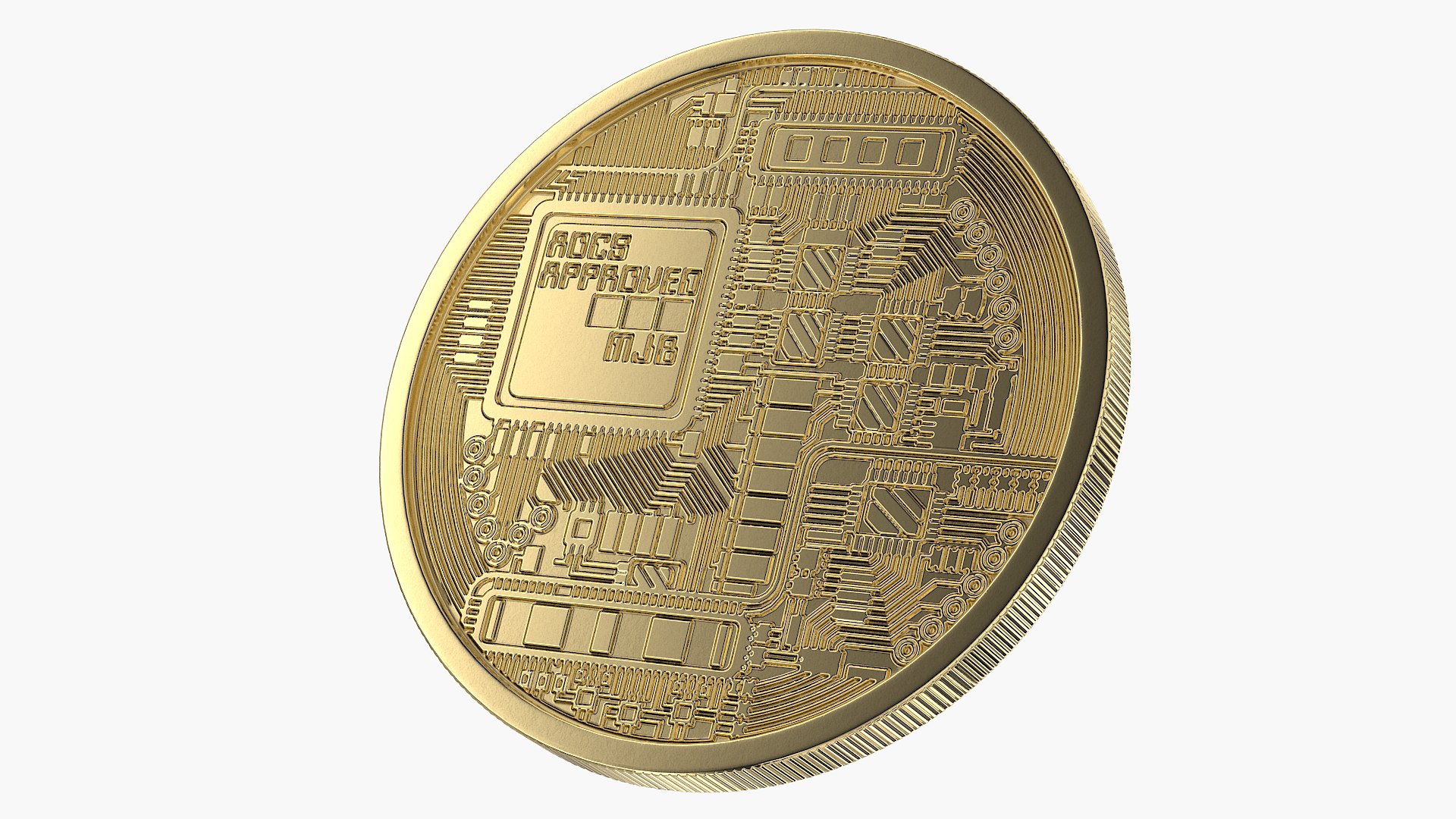 Bitcoin Gold Coin 3D Model - TurboSquid 2276122