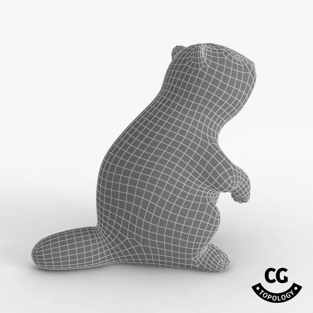 3D Model Bath Toy Beaver - TurboSquid 1231259