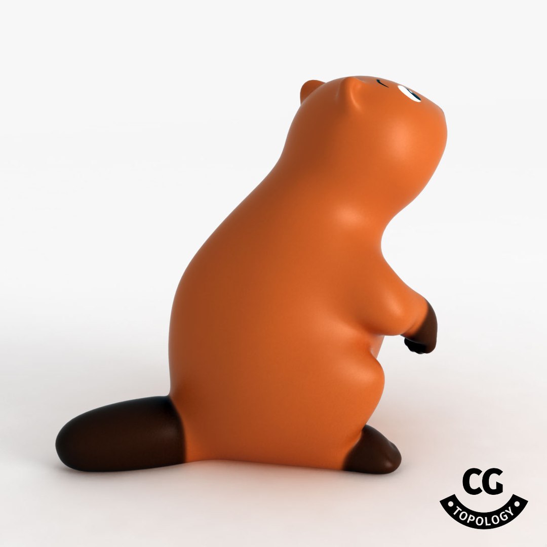 3D Model Bath Toy Beaver - TurboSquid 1231259