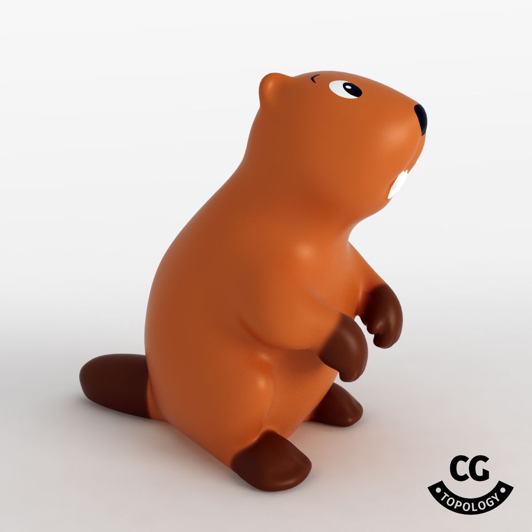 3D Model Bath Toy Beaver - TurboSquid 1231259