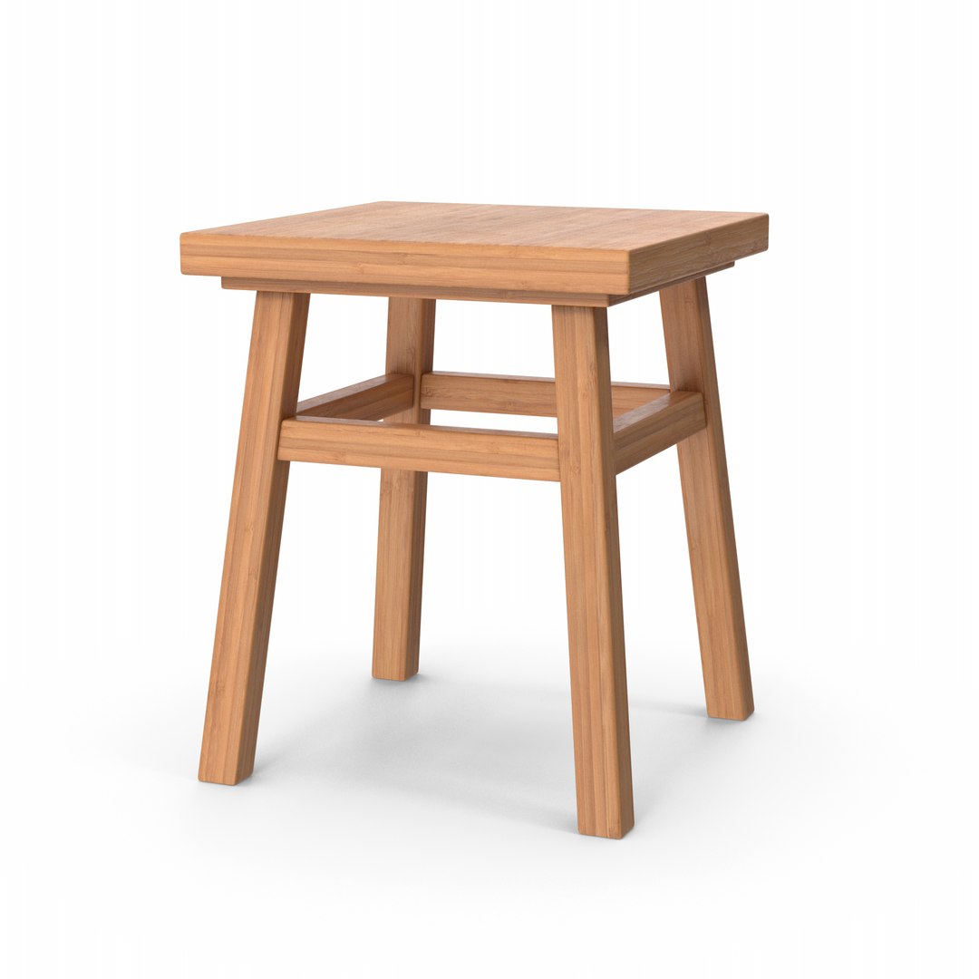 Wodden Stool 3D Model - TurboSquid 1846388