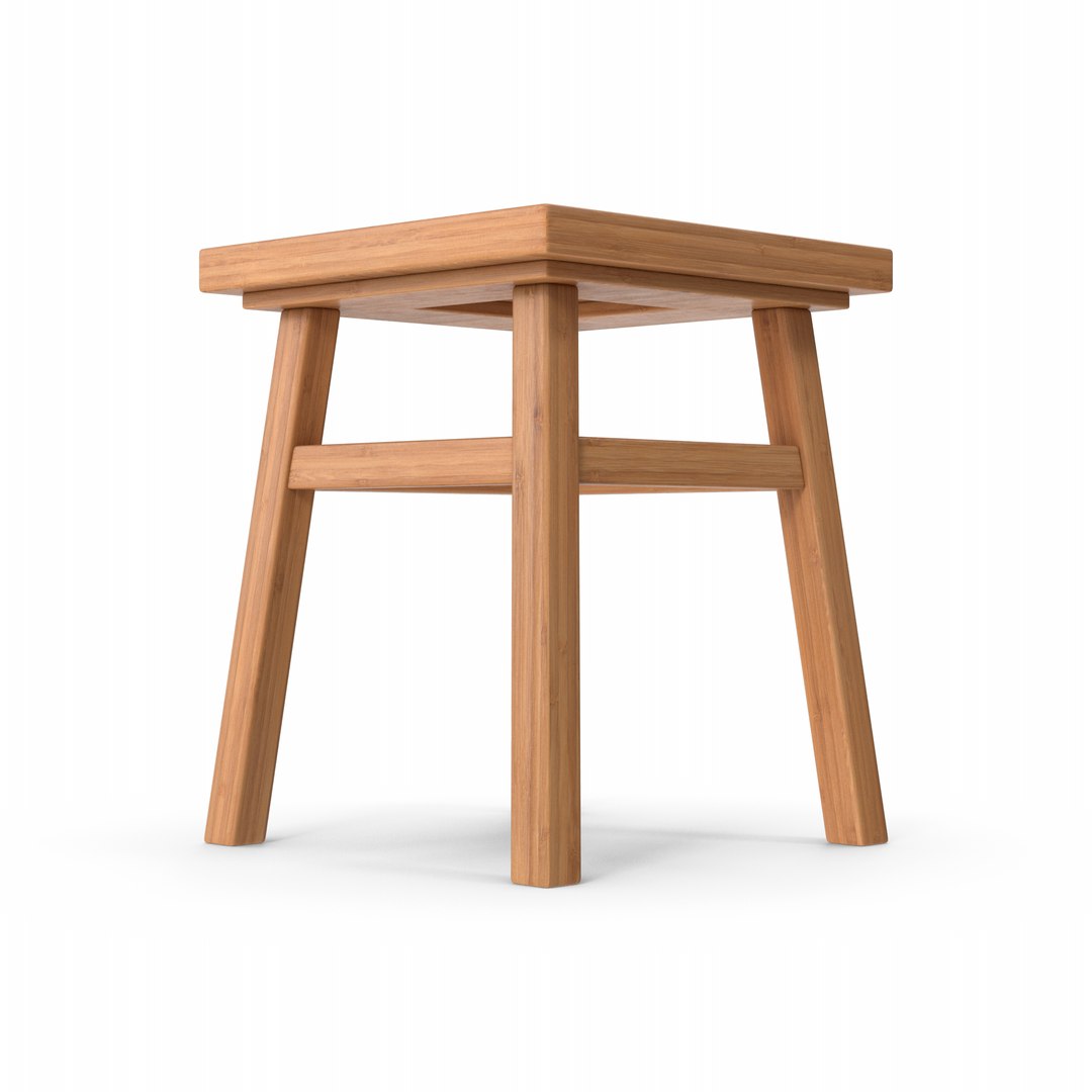 Wodden Stool 3D Model - TurboSquid 1846388