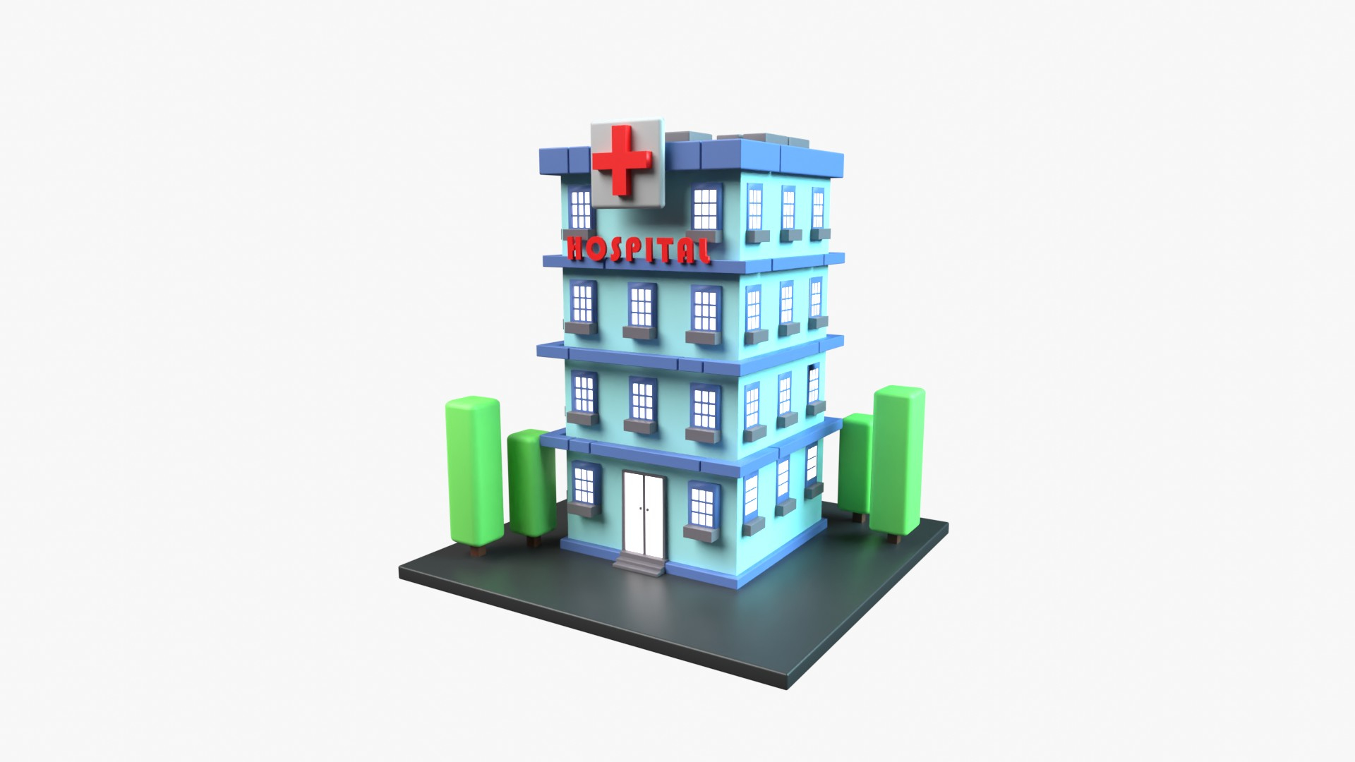 3D Hospital 3D Illustration - TurboSquid 2236366