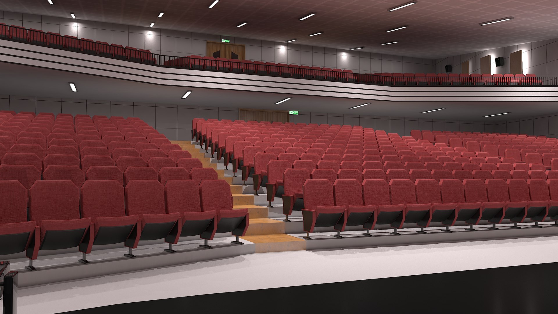 3D Movie Theater Interior - TurboSquid 1659999