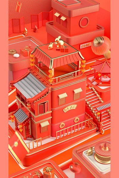 modelo 3d Rabbit New Year Spring Festival - TurboSquid 2099885