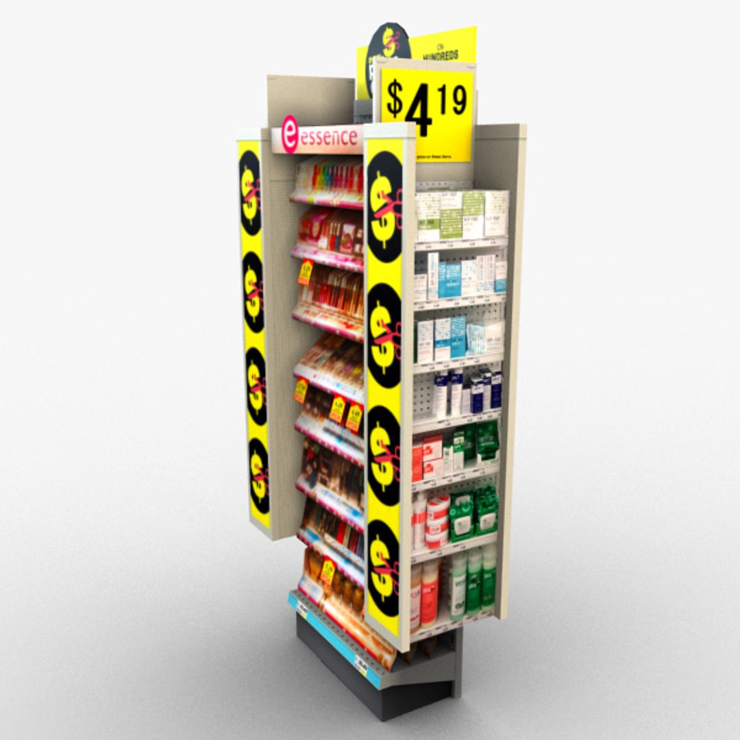 3d Model Retail End Cap