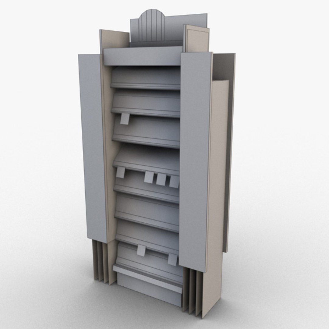 3d Model Retail End Cap