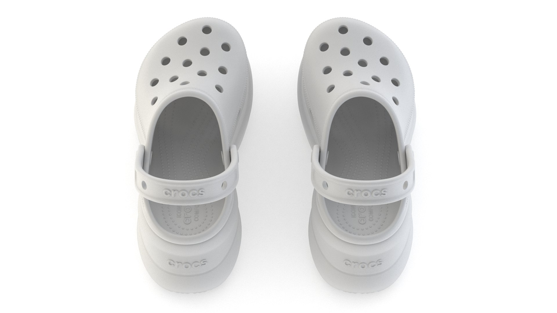 Crocs Bae Clog Textures White 3D Model - TurboSquid 2416101