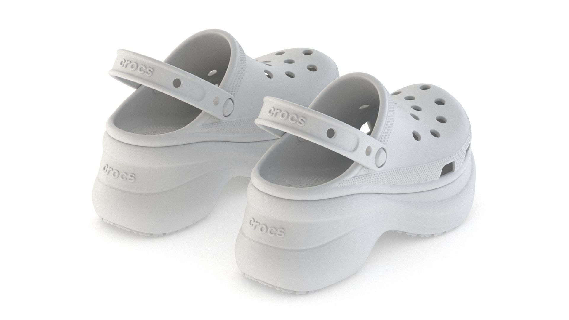Crocs Bae Clog Textures White 3D Model - TurboSquid 2416101