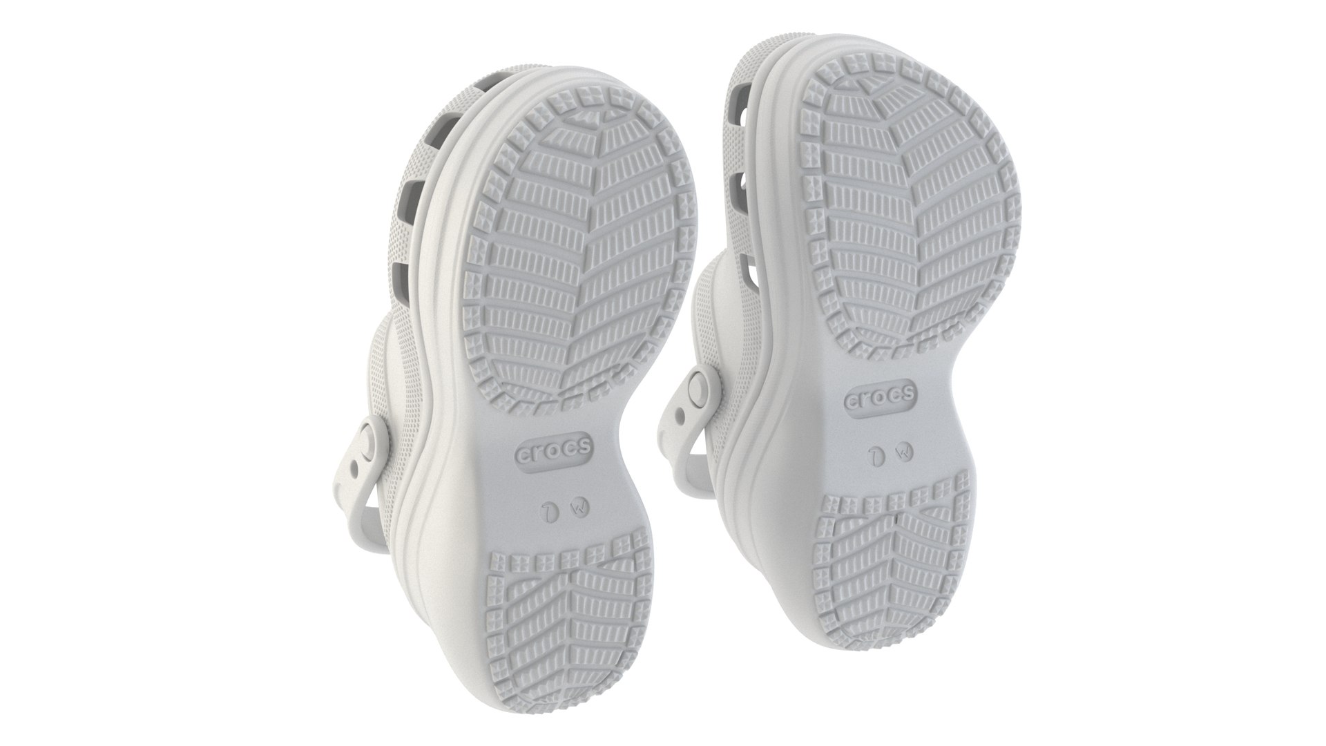 Crocs Bae Clog Textures White 3D Model - TurboSquid 2416101