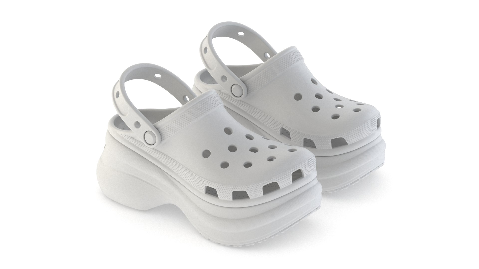 Crocs Bae Clog Textures White 3D Model - TurboSquid 2416101