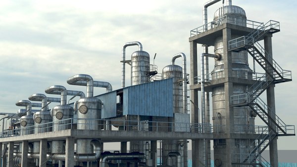 Refinery Units UHD 3D model - TurboSquid 1775639