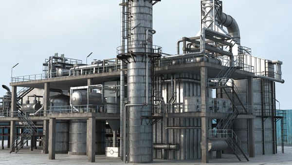 Refinery Units UHD 3D model - TurboSquid 1775639