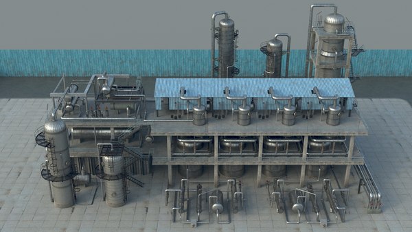 Refinery Units UHD 3D model - TurboSquid 1775639