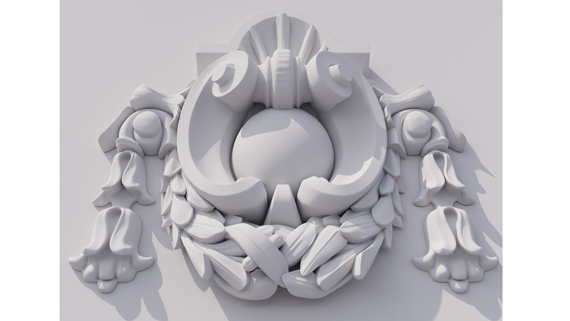 Custom Made Cartouche Baroque Architecture Detail 3D Model - TurboSquid ...
