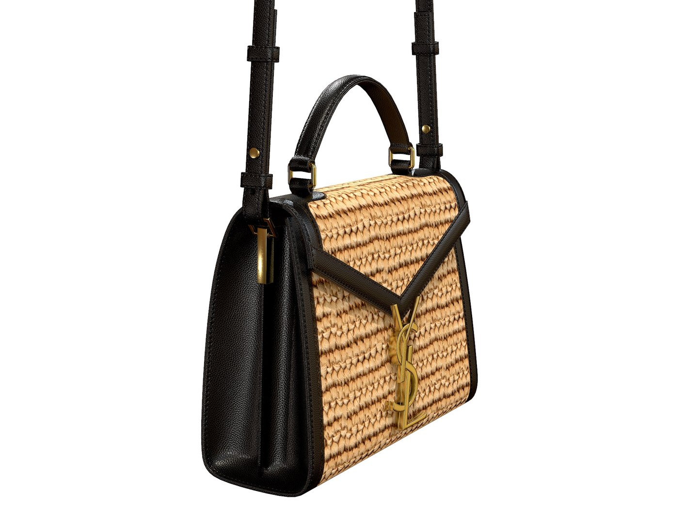 3D YSL Saint Laurent Cassandra Mini Top Bag - TurboSquid 1953480