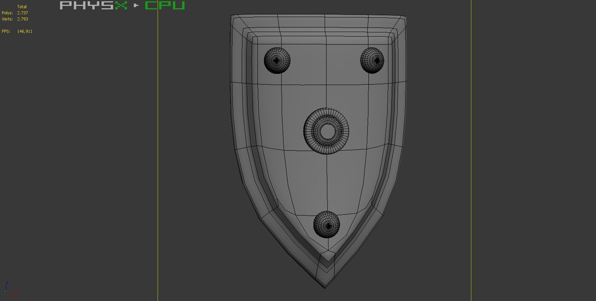 shield barbarian 3d model