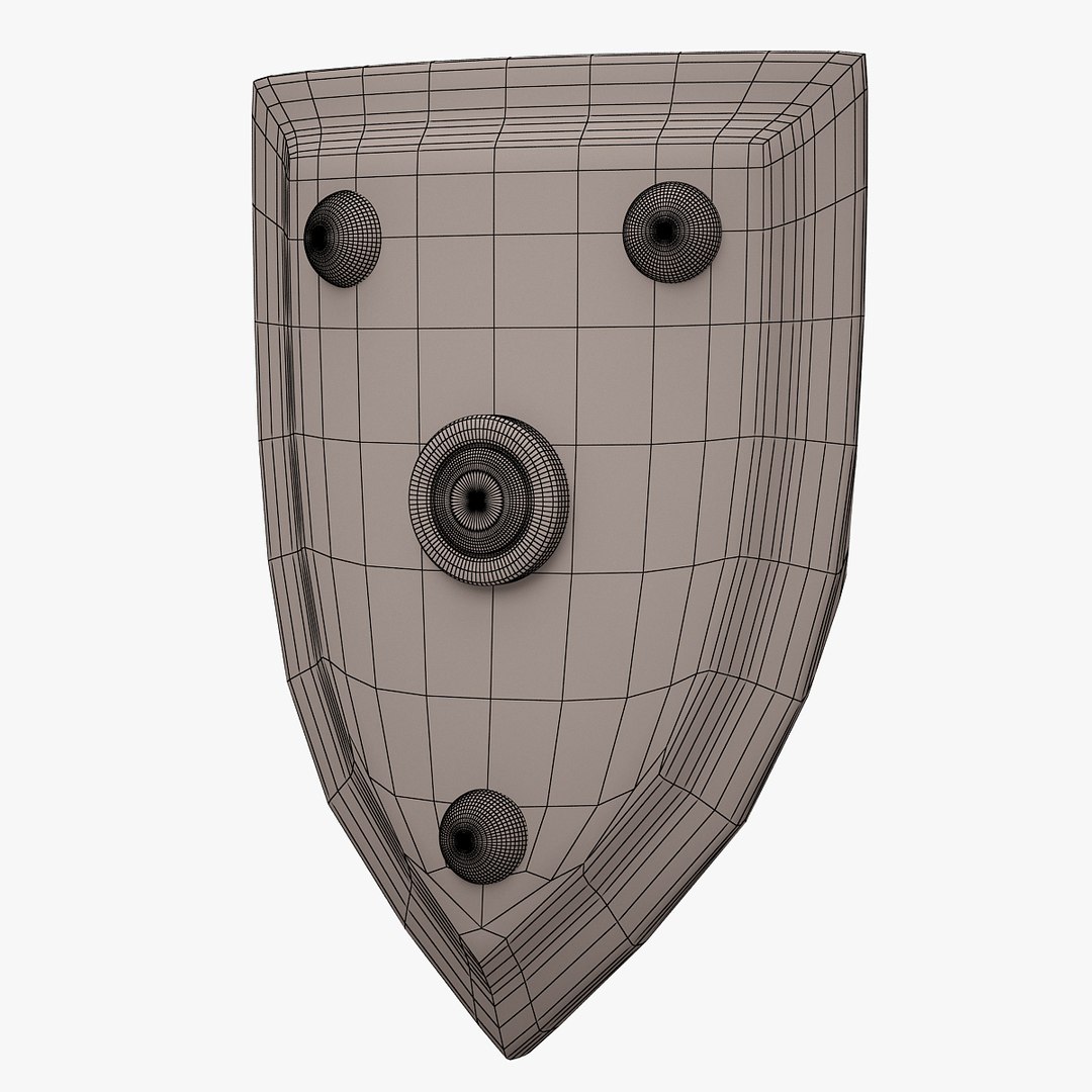 shield barbarian 3d model