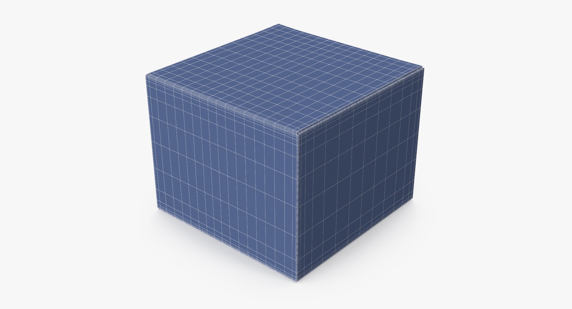 3d Model Cardboard Food Box 01