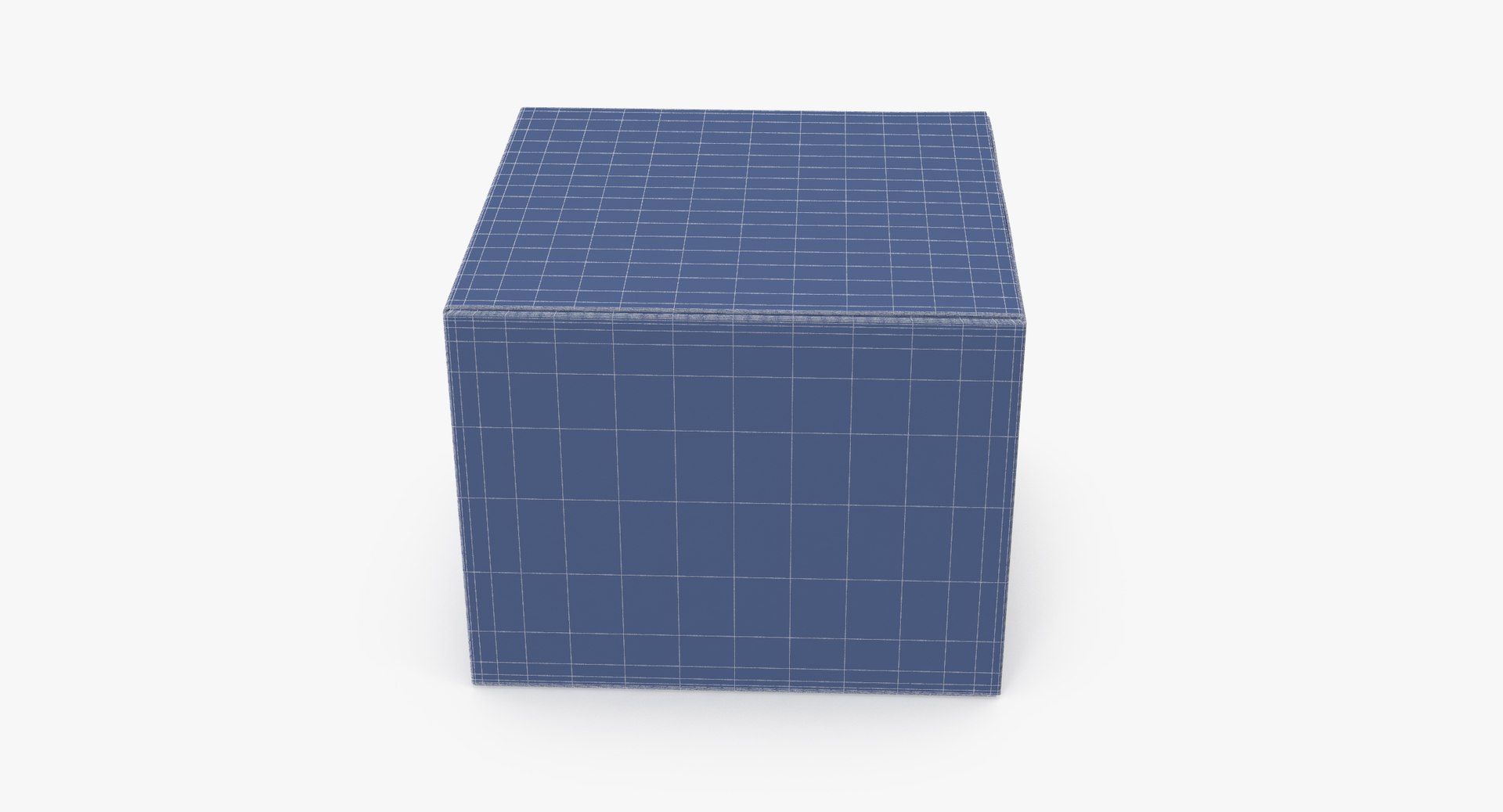 3d Model Cardboard Food Box 01