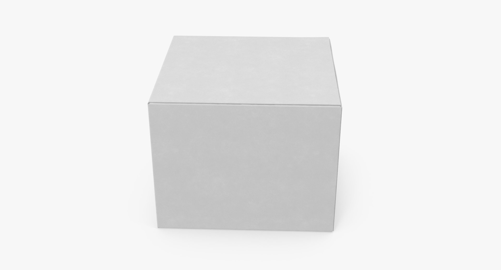 3d Model Cardboard Food Box 01