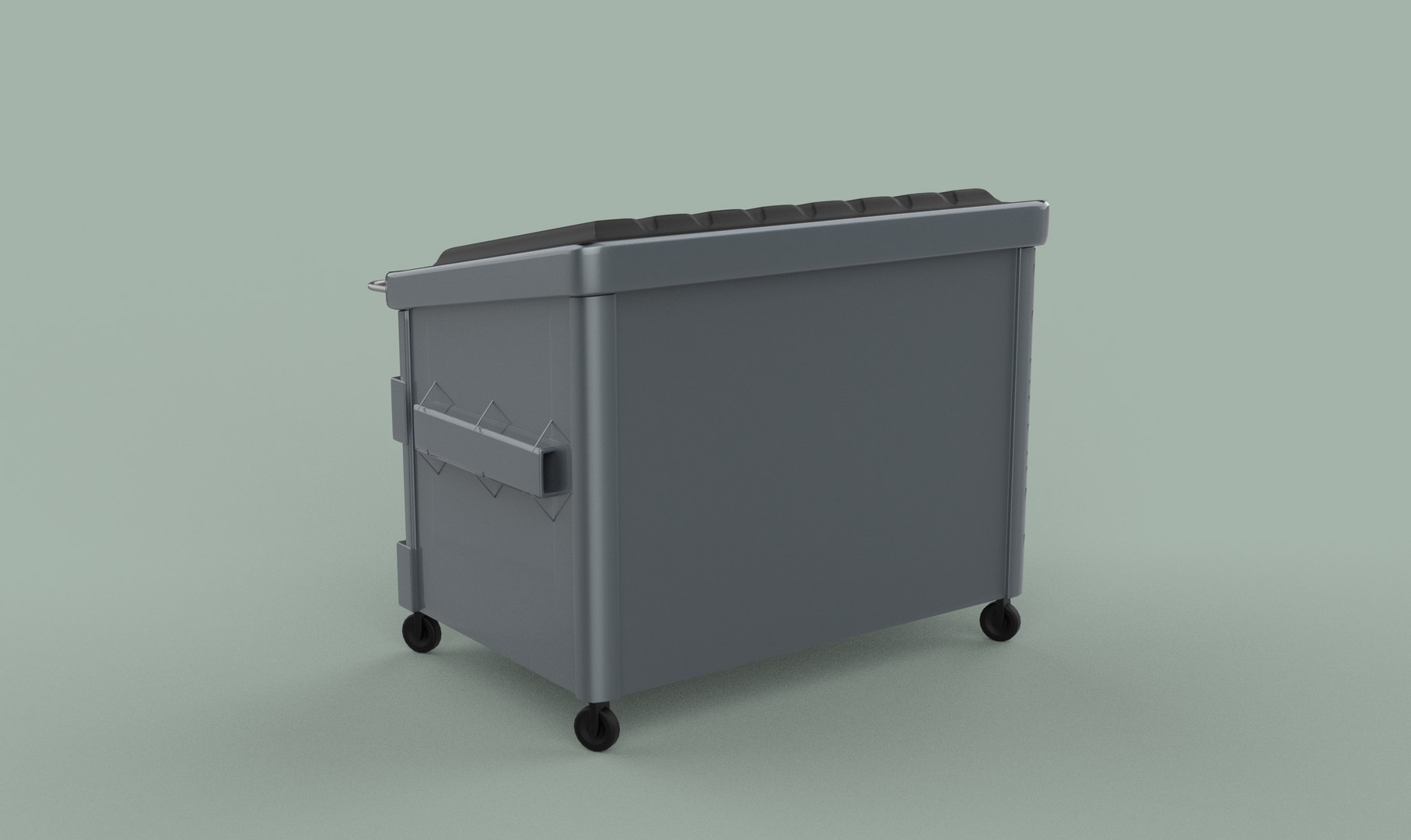 Dumpster Low-poly 3D Model 3D Model - TurboSquid 2337784