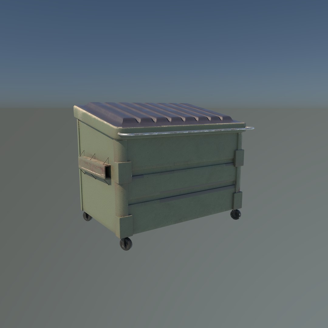 Dumpster Low-poly 3D Model 3D Model - TurboSquid 2337784