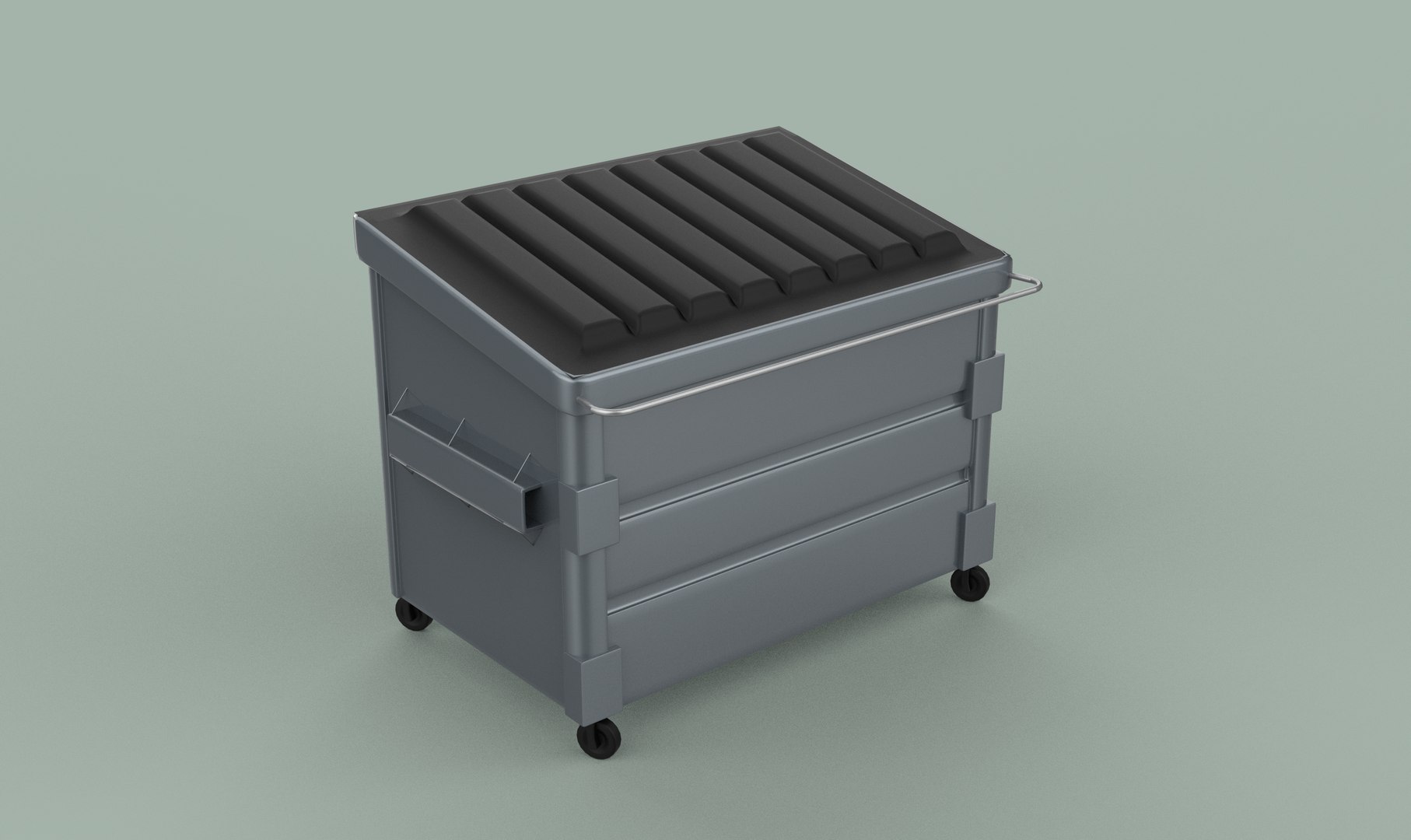 Dumpster Low-poly 3D Model 3D Model - TurboSquid 2337784