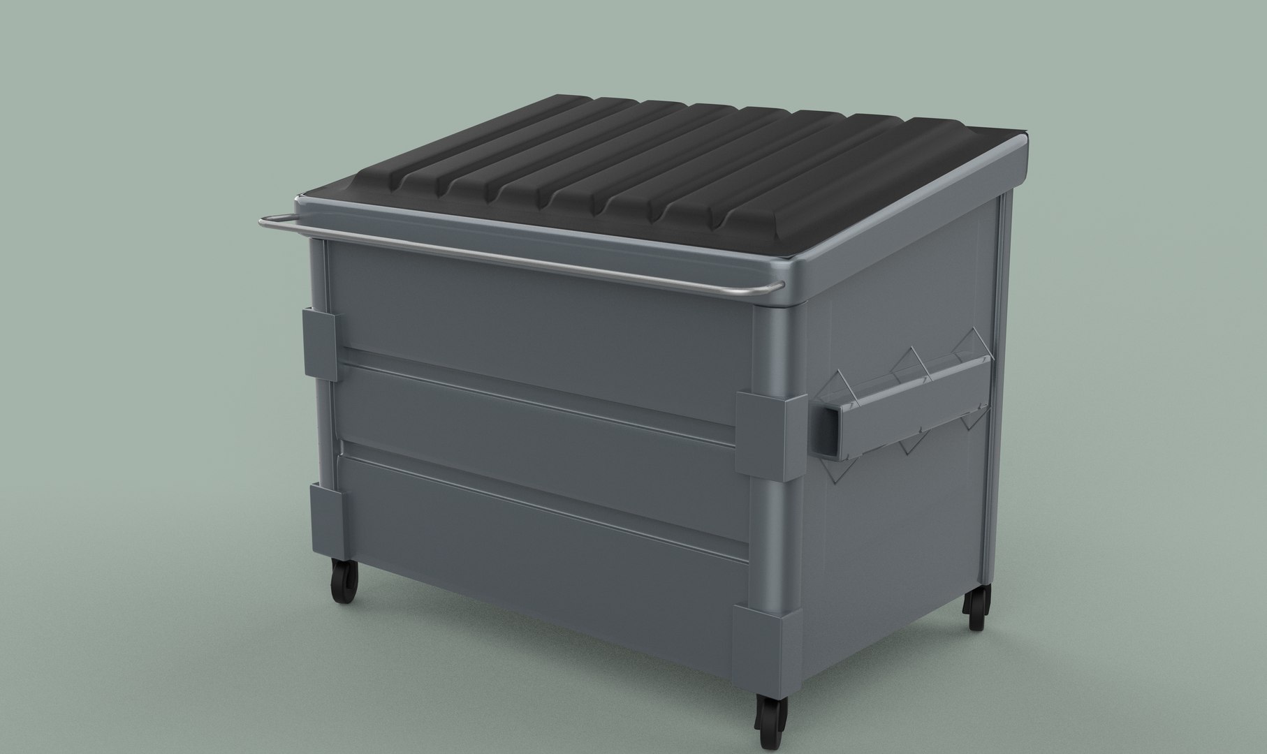 Dumpster Low-poly 3D Model 3D Model - TurboSquid 2337784