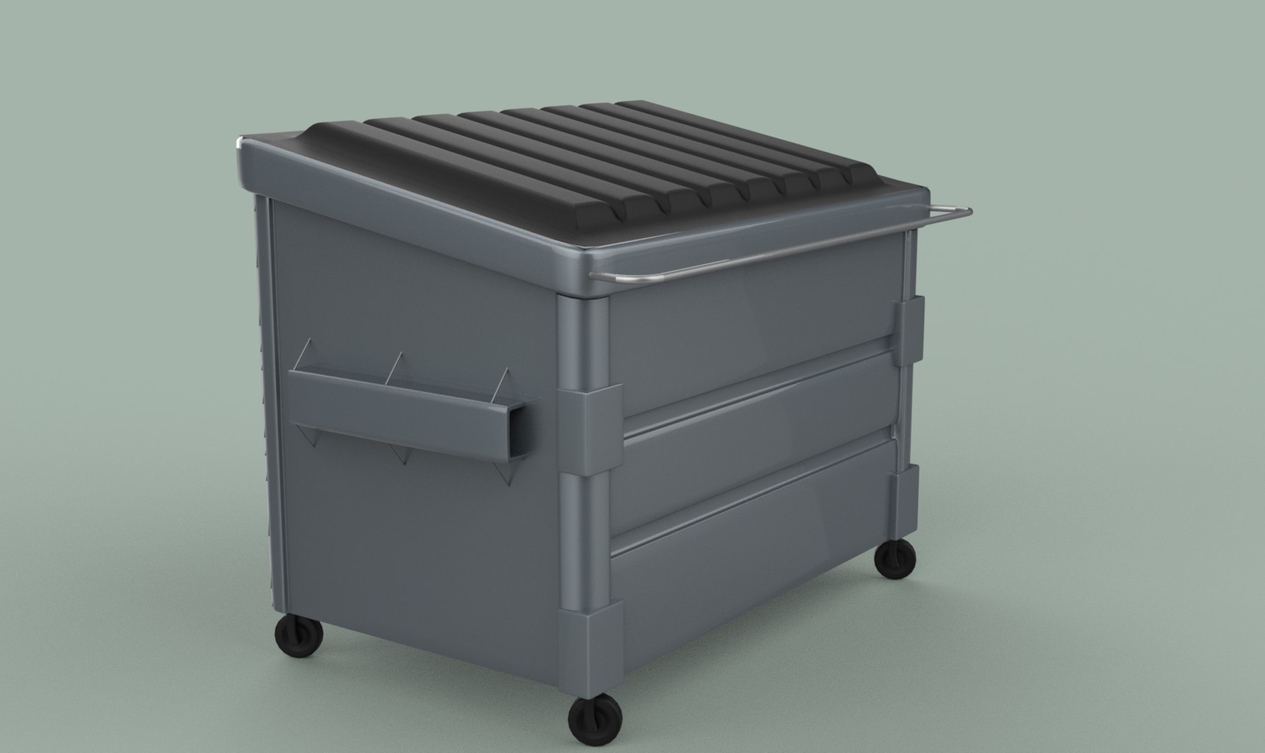 Dumpster Low-poly 3D Model 3D Model - TurboSquid 2337784