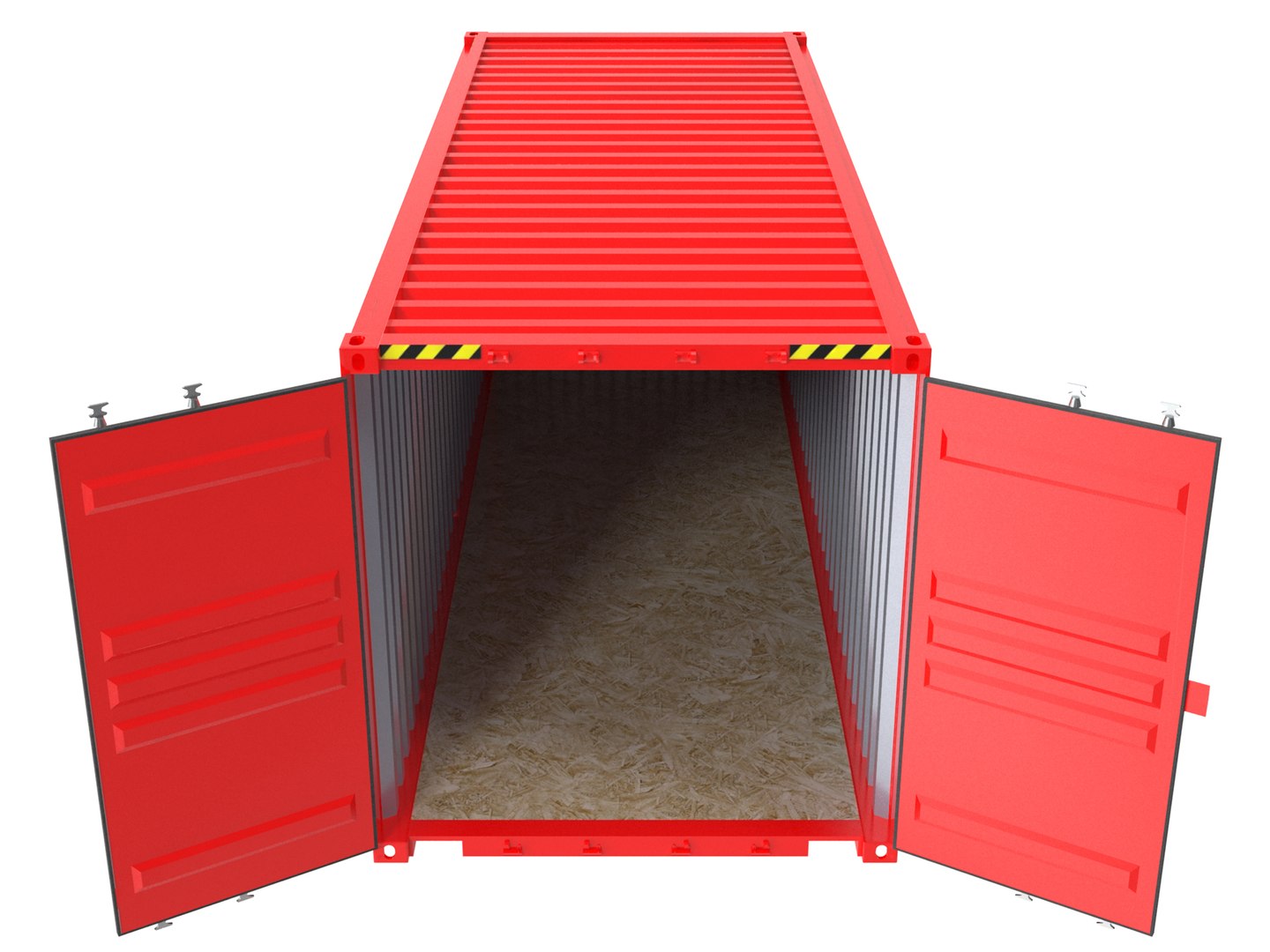 Red Transport 20ft Container Model - TurboSquid 1799040