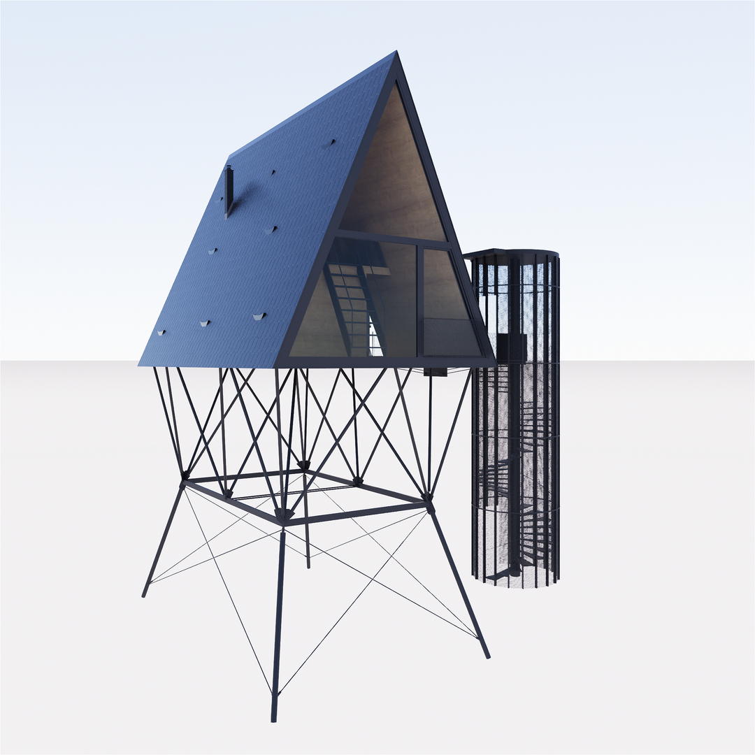 Modern Tree House Model - TurboSquid 1835709
